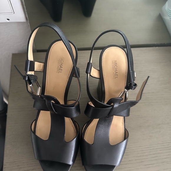 MICHAEL Michael Kors | Shoes | Mk Black Heels | Poshmark